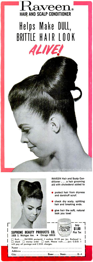 Raveen ~ Hair Care Adverts [1960-1974] | Retro Musings